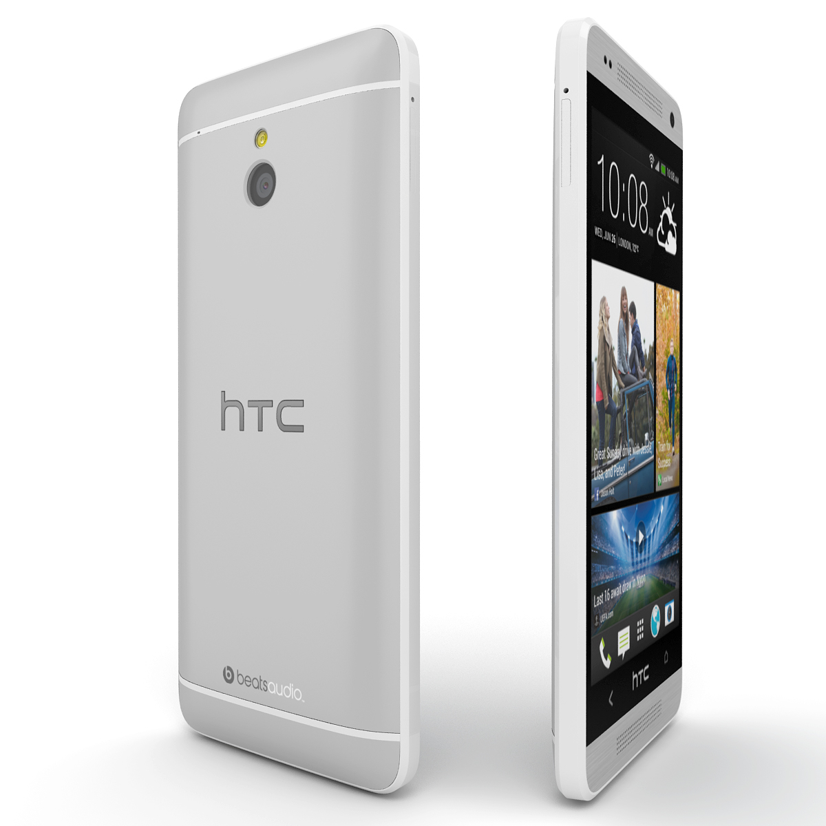 htc mini silver black