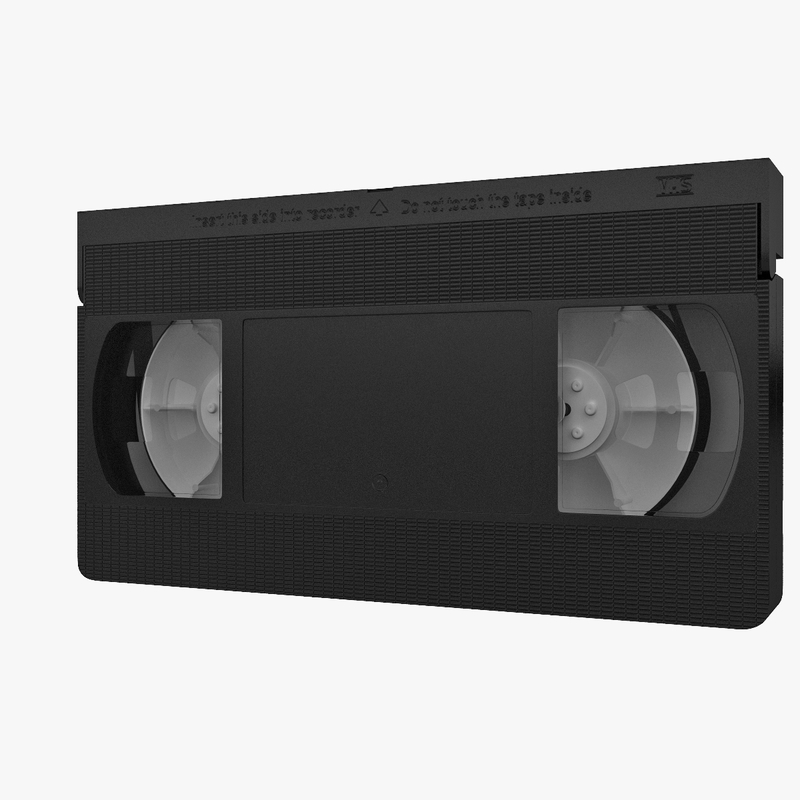 3d vhs cassette
