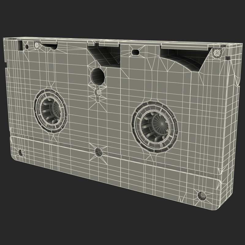 3d vhs cassette