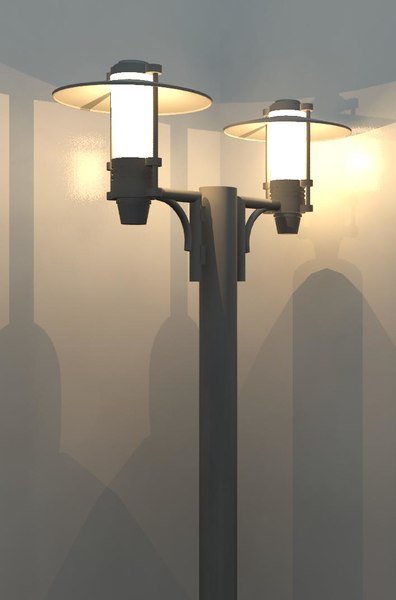 Building Revit Family light post traditional