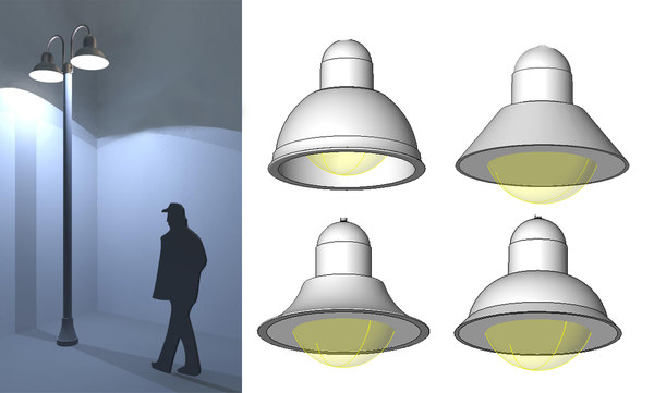 Building Revit Family light post fixture