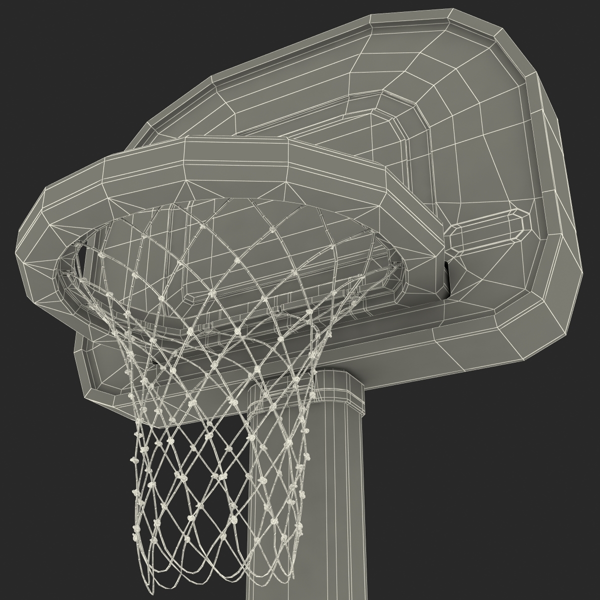 3ds max little kids basketball hoop