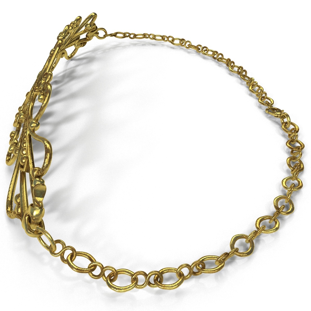 filigree necklace 3d model