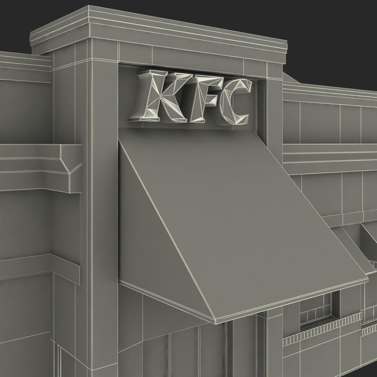 3d kfc restaurant house