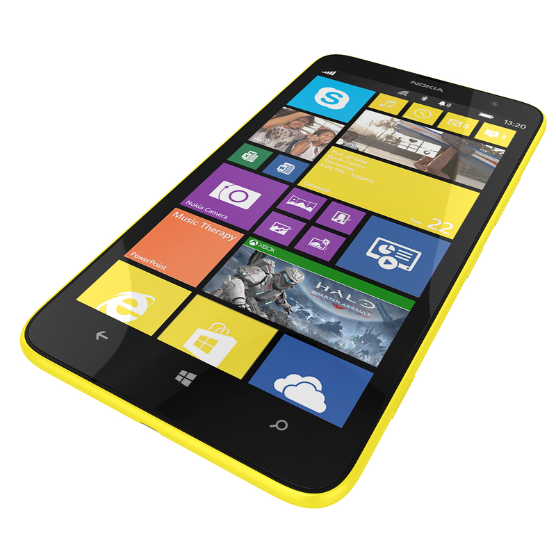 nokia lumia 1320 phablet 3d max