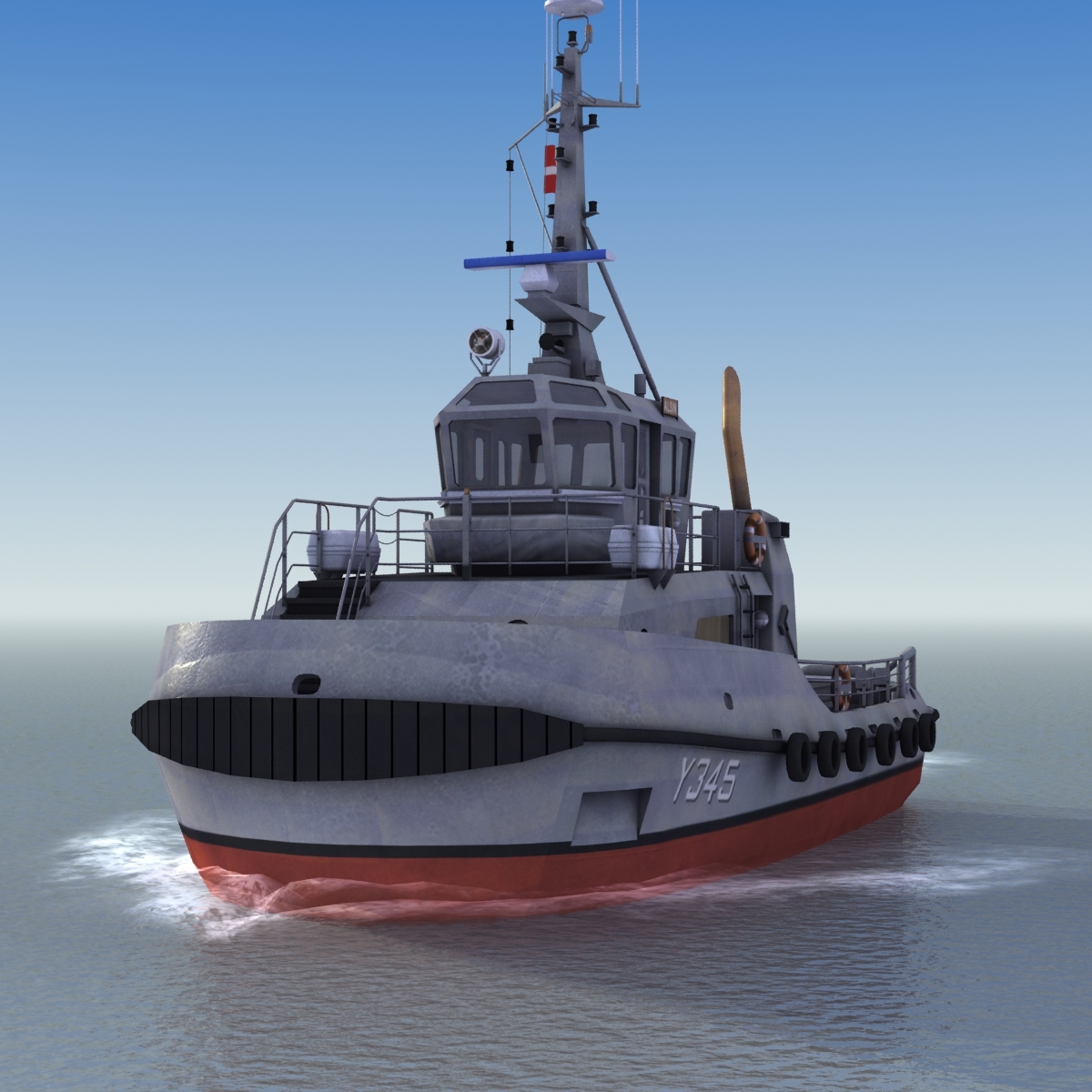 harbor tugboat 3d model
