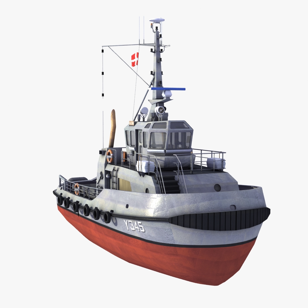harbor tugboat 3d model