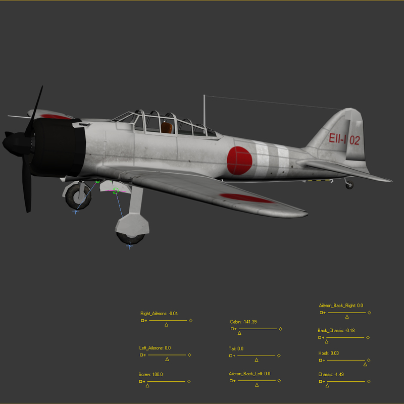 mitsubishi a6m zero rigged max