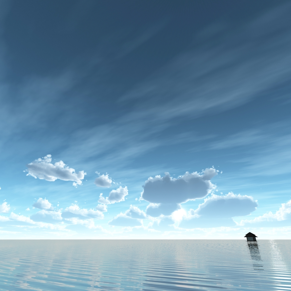 sky clouds 3d model