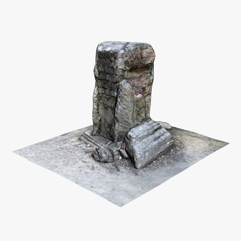 3d model roman ruin
