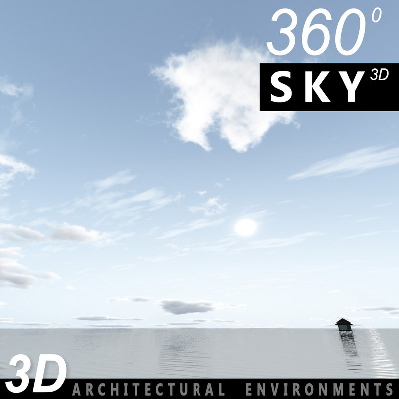 sky clouds 3d 3ds