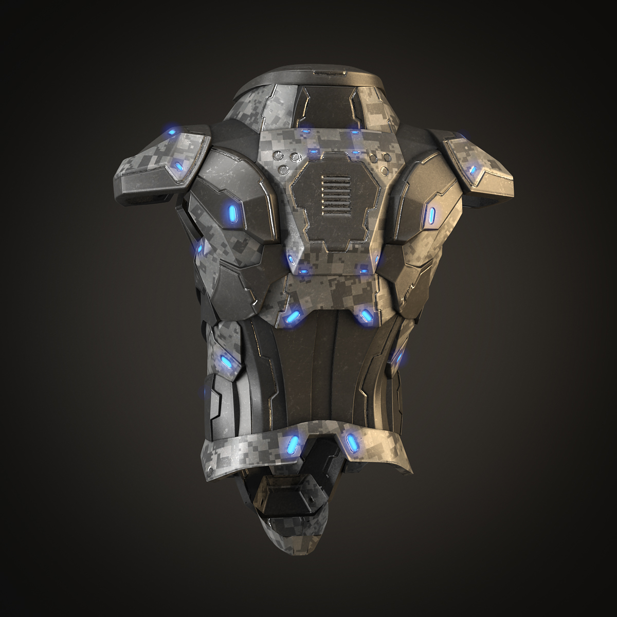 nano armor 3d model