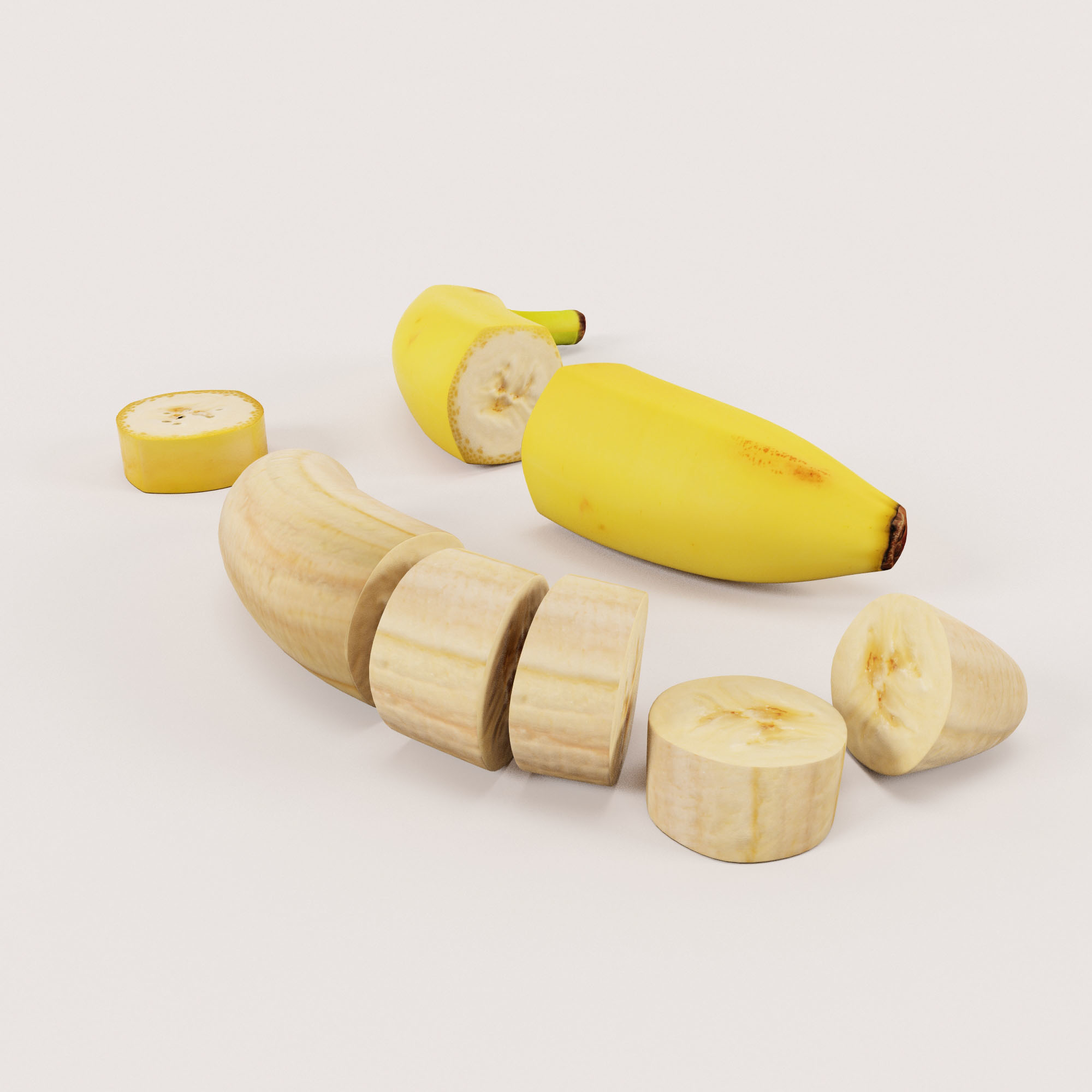 3d max banana cuts