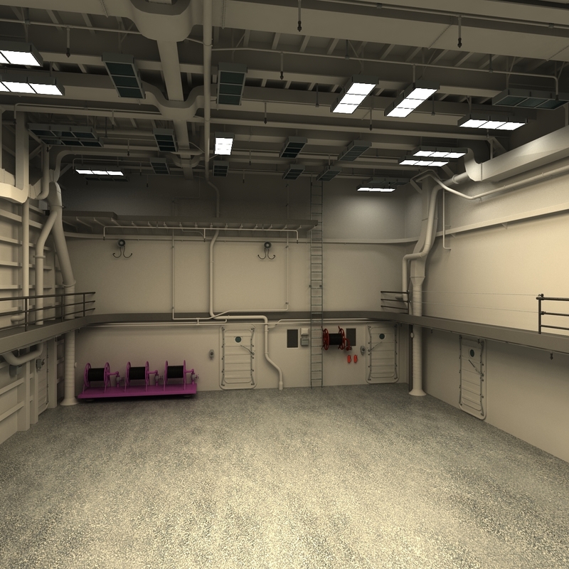3d model industrial interior