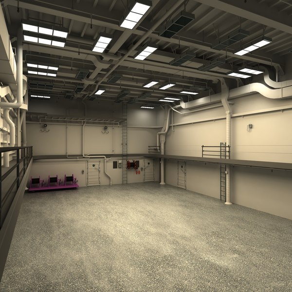 3d model industrial interior