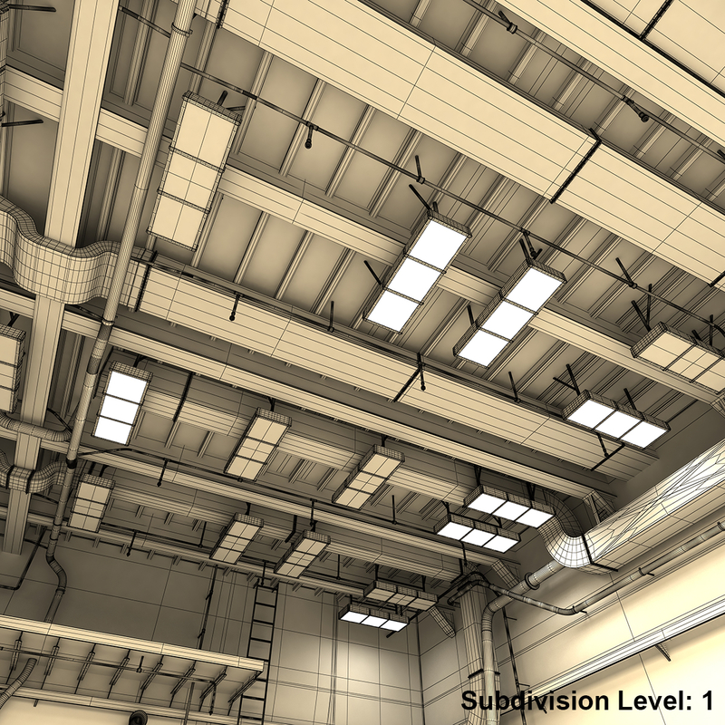 3d model industrial interior