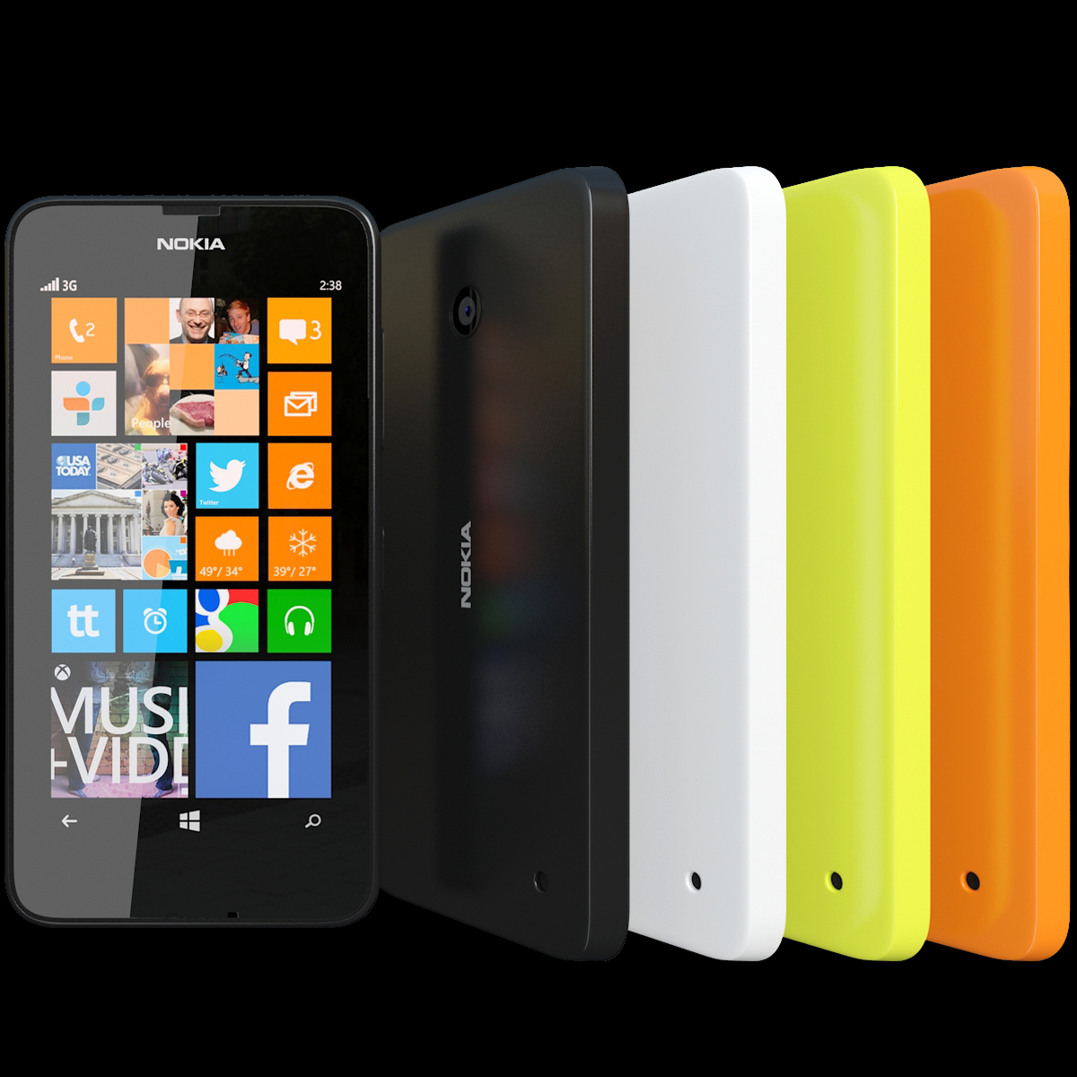 3d model realistic nokia lumia 630