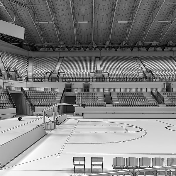 3d model basketball arena