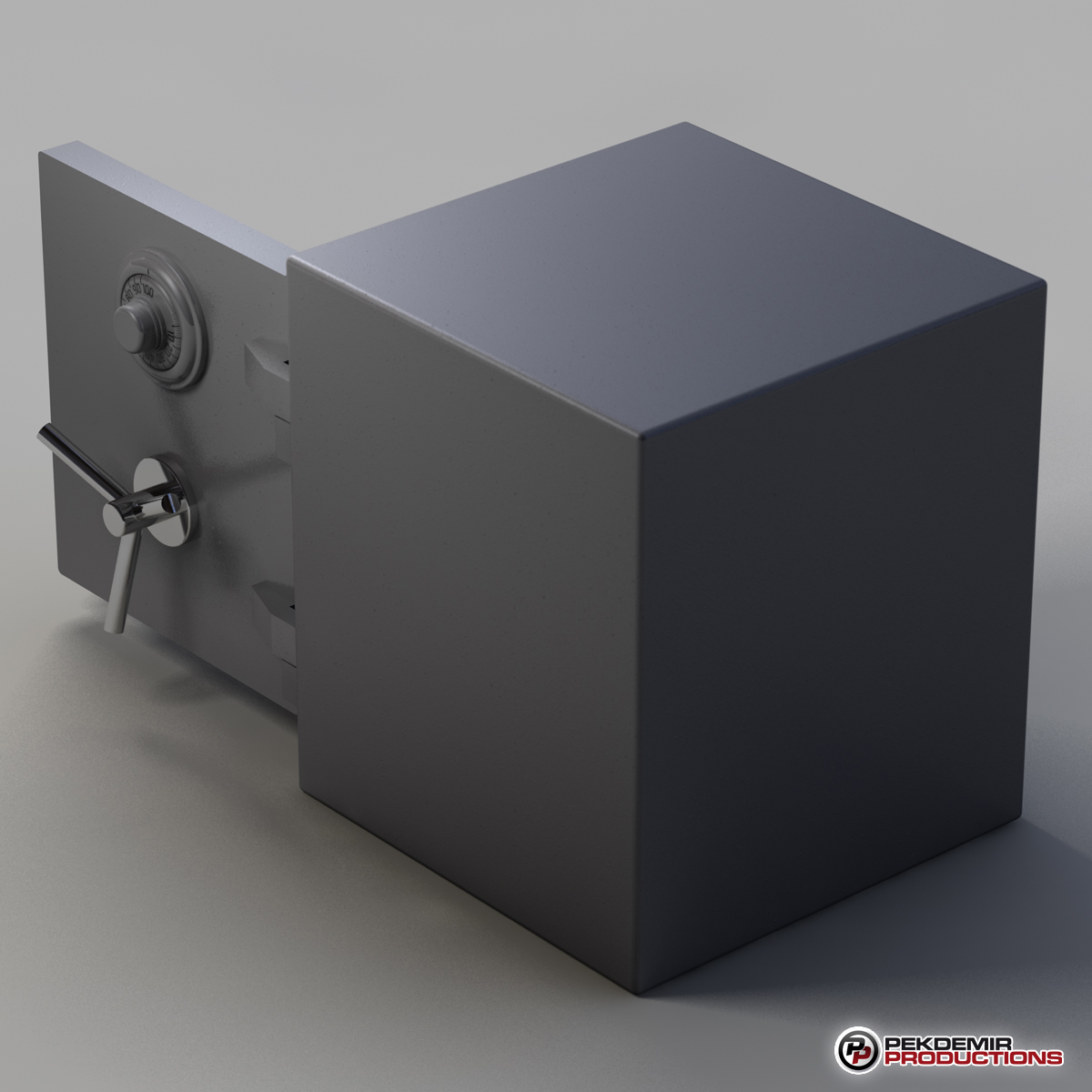 3d bank safe model
