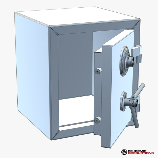 3d bank safe model