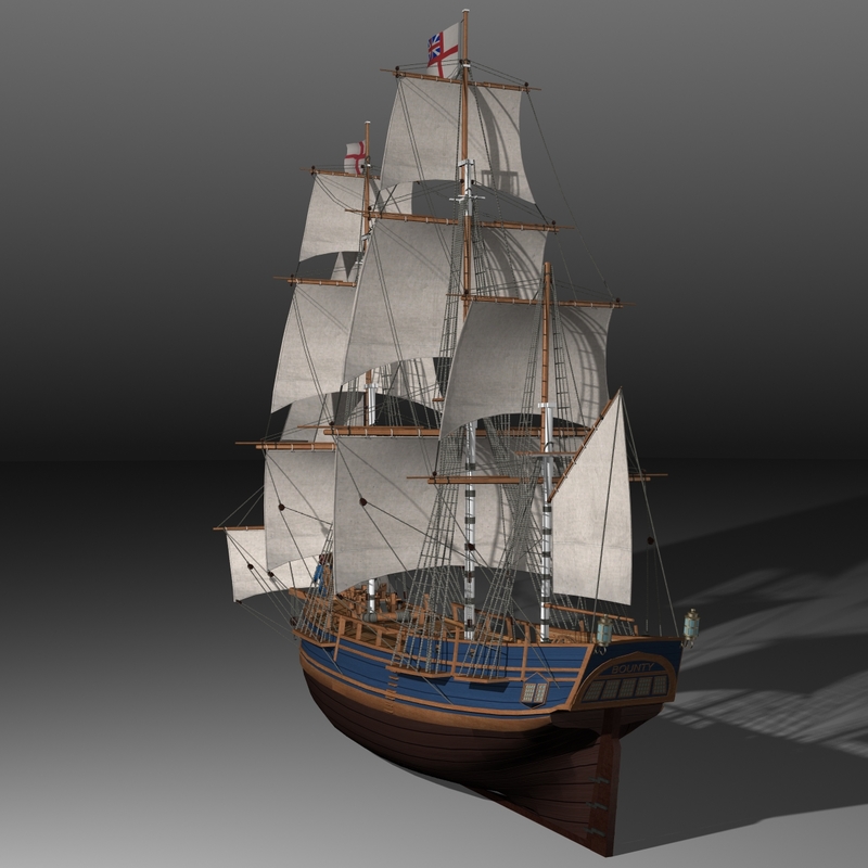 hms bounty 3d model