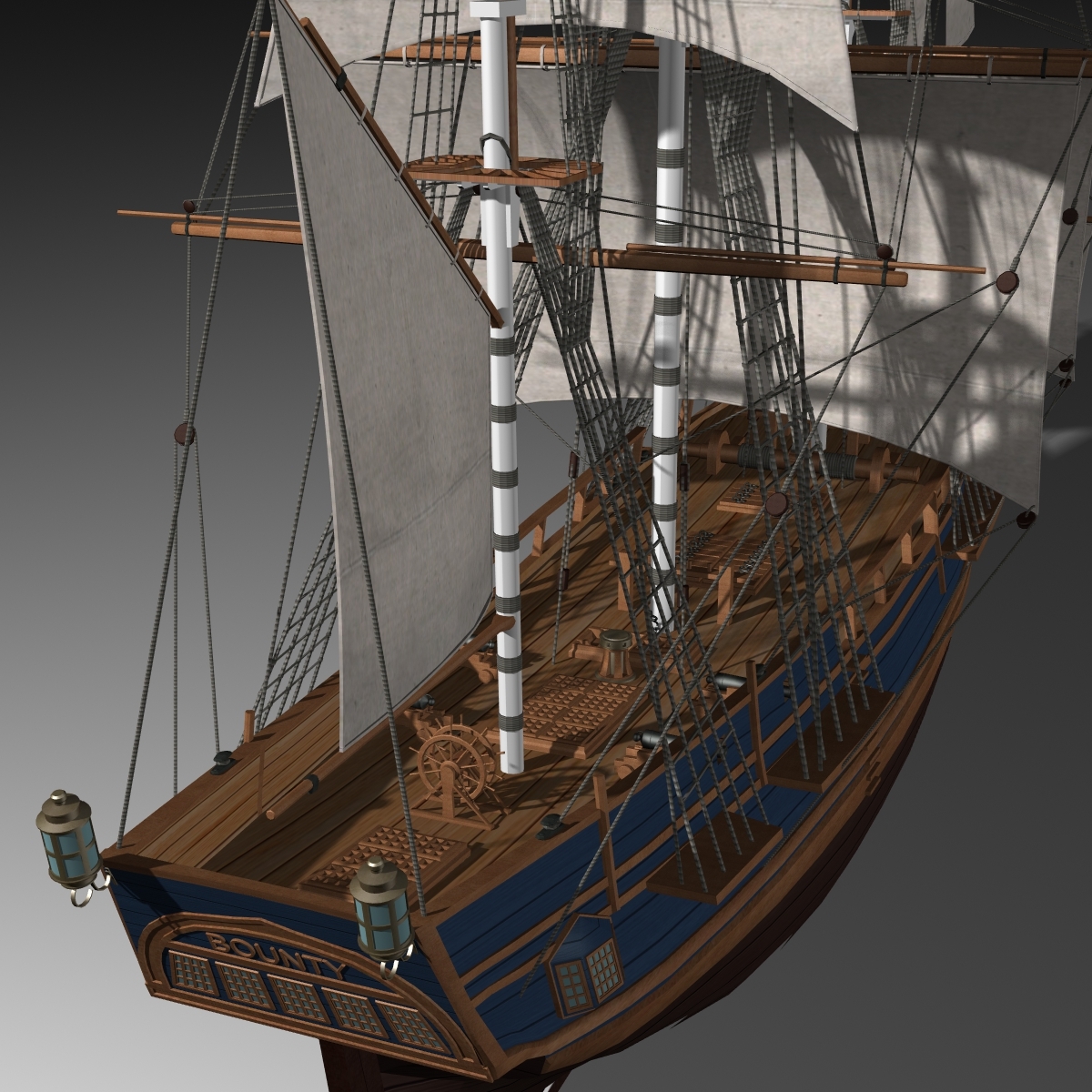 hms bounty 3d model
