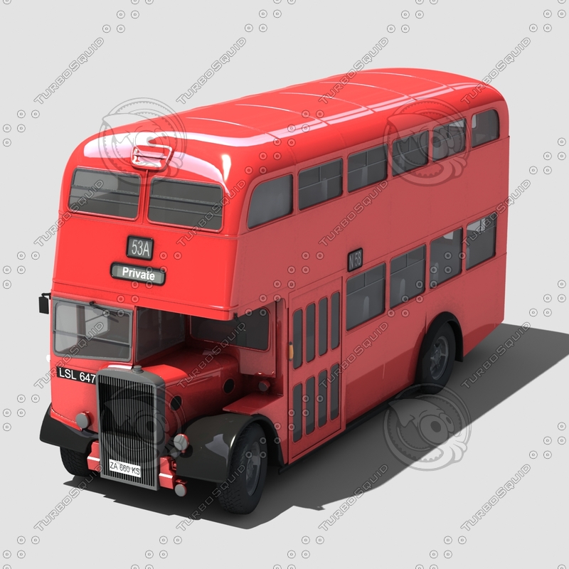 3d london bus