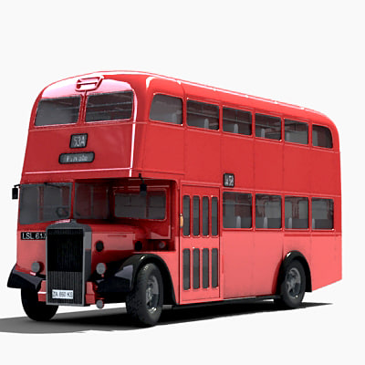 3d london bus