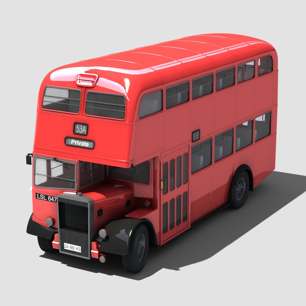 3d london bus