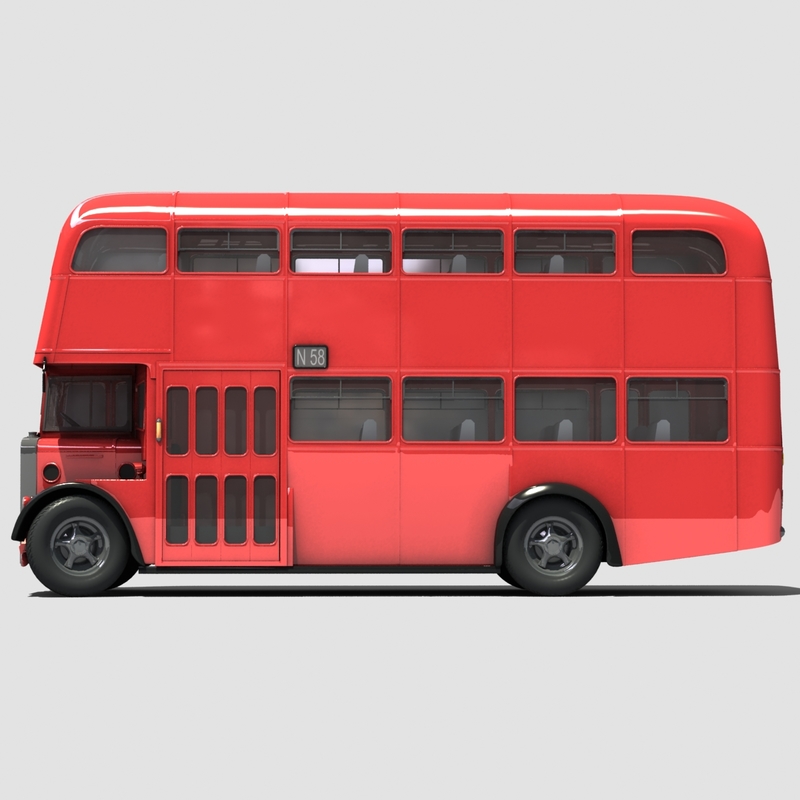 3d london bus