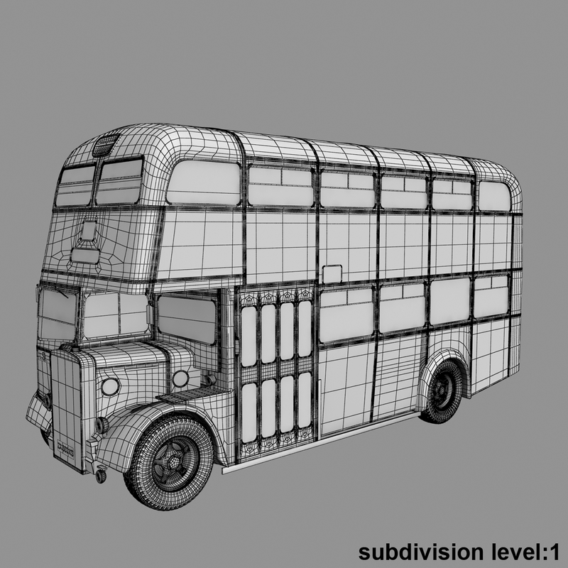 3d london bus