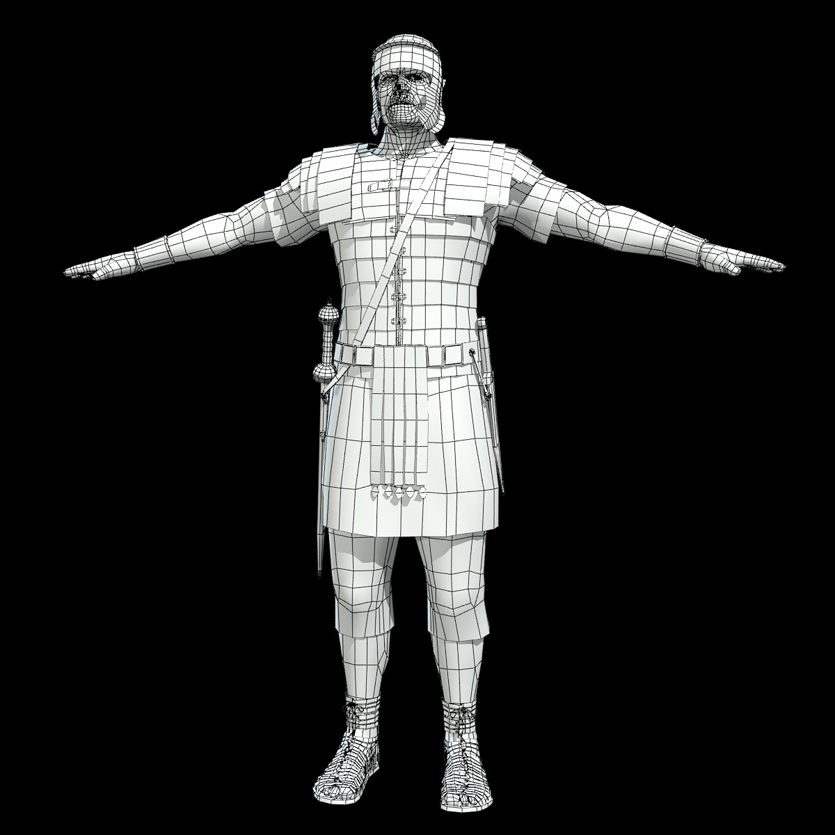 3d roman soldier