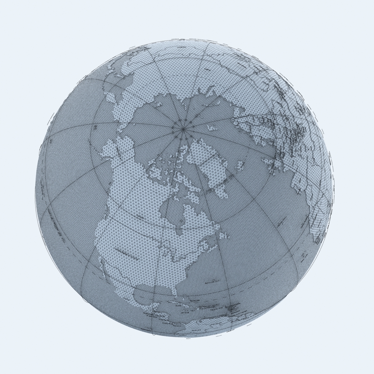 3d model geopolitical globe political
