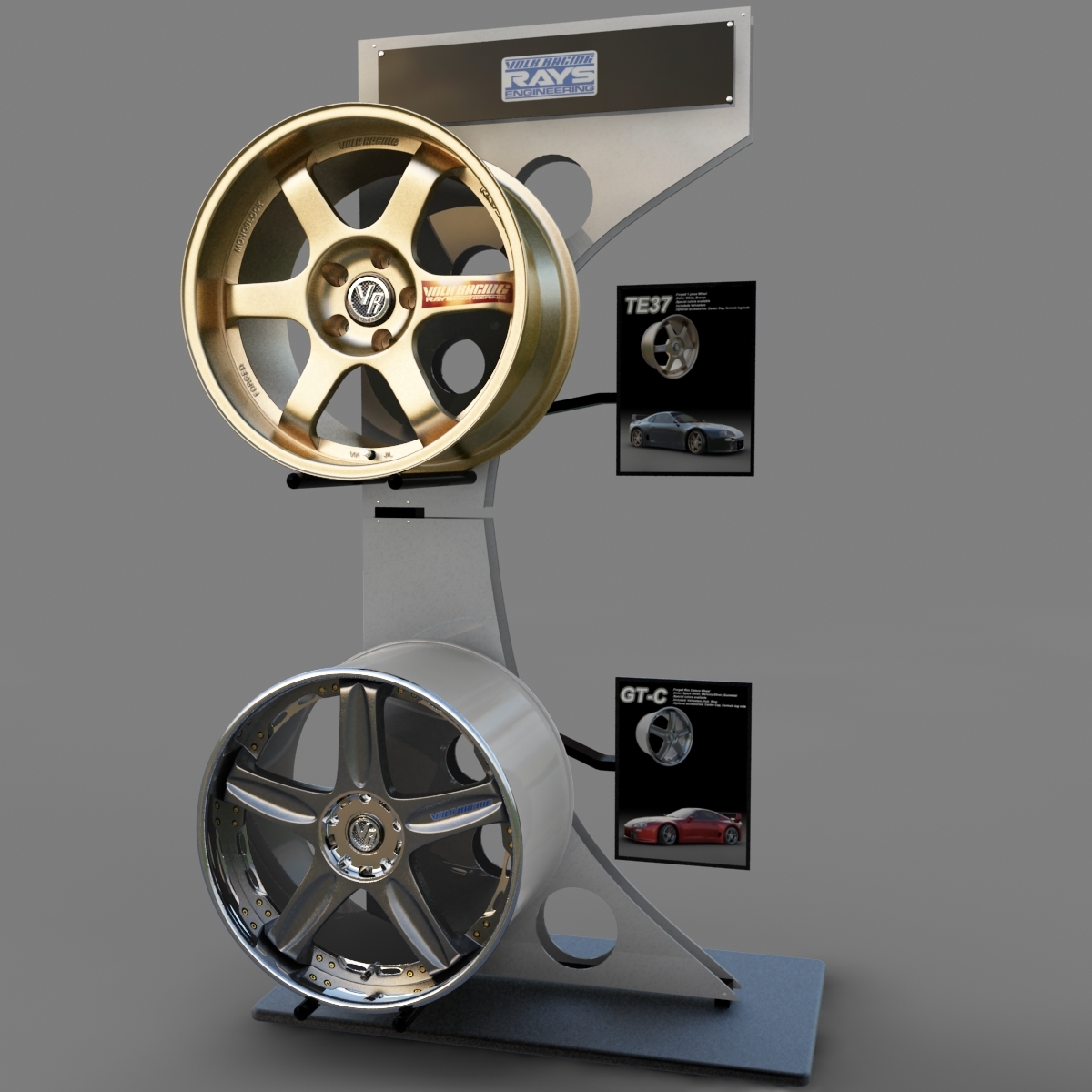 wheels rack 3d model