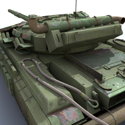 tank armor t-64 3d model