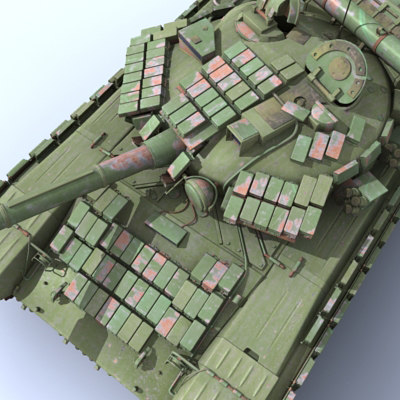 tank armor t-64 3d model