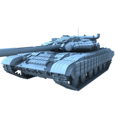 tank armor t-64 3d model