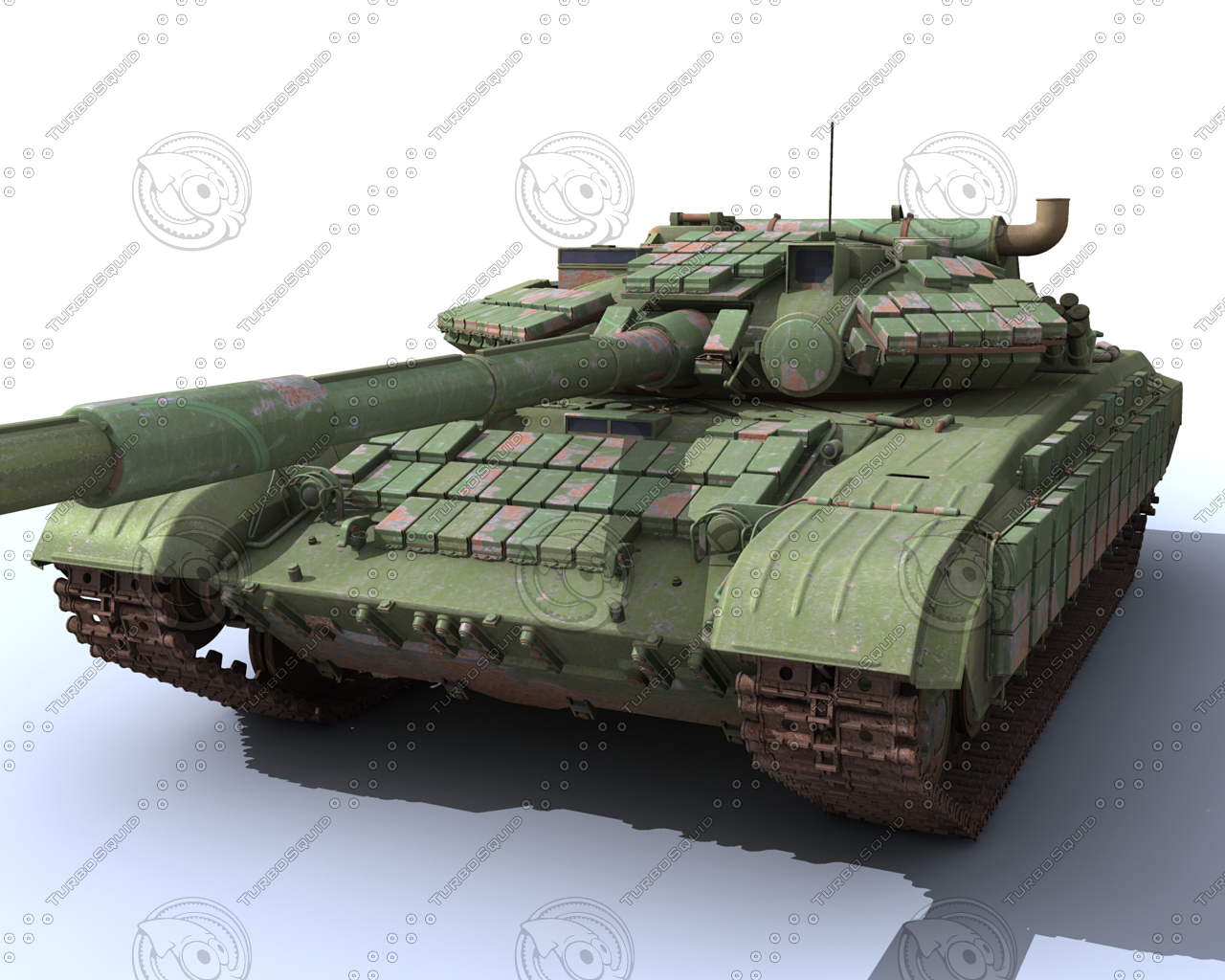 tank armor t-64 3d model