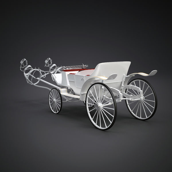3d horse car carriage