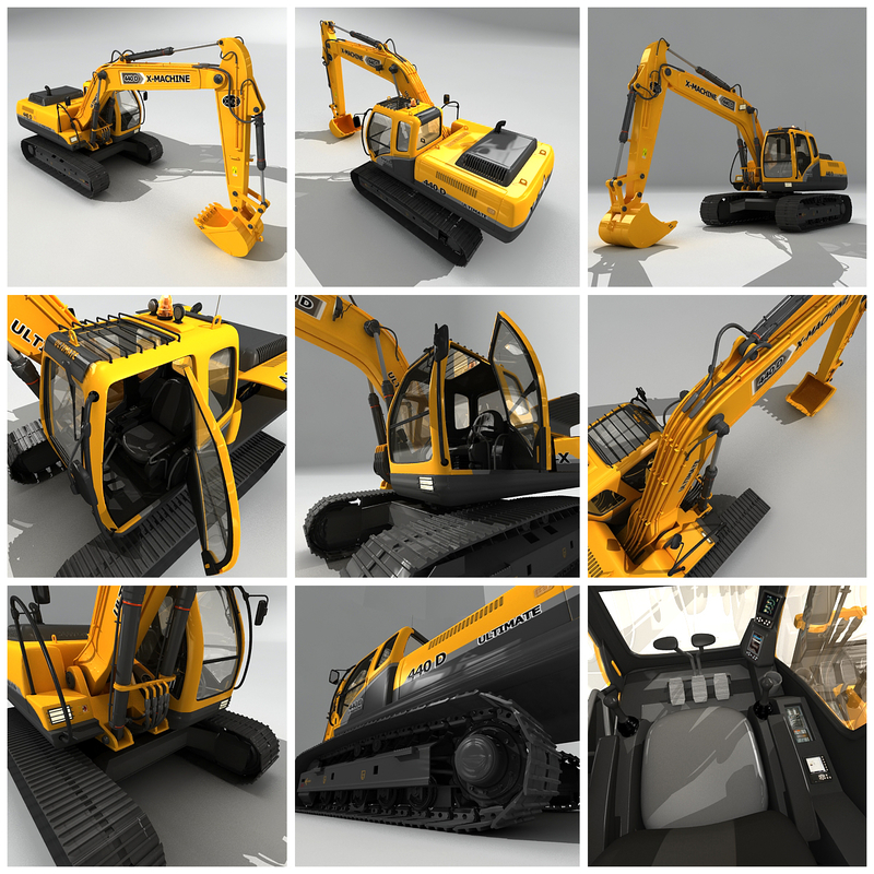 x machine x-machine 3d max