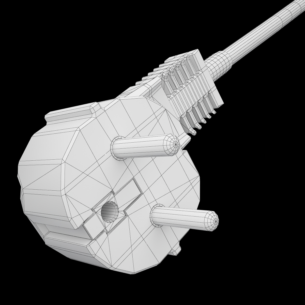 electric plug 3d max