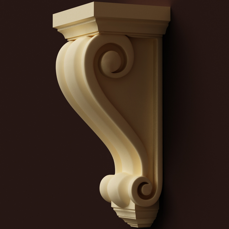 decor wall corbel 3d model