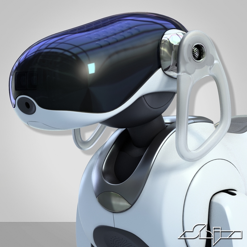 3dsmax aibo robot bot