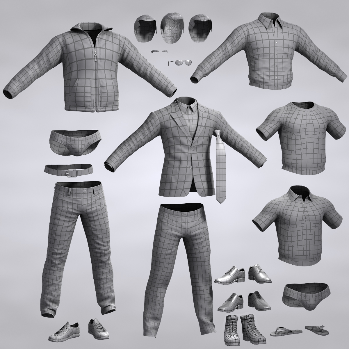 dave realistic male 3d model