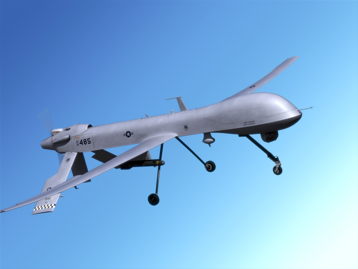 mq-1 predator vehicle 1 3d model