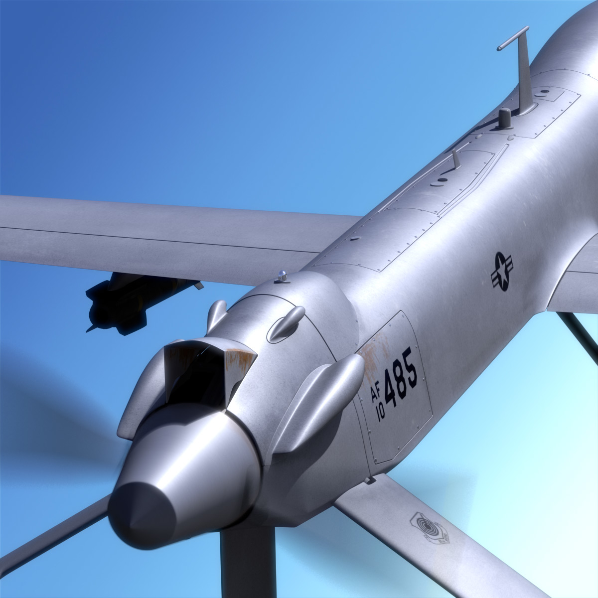 mq-1 predator vehicle 1 3d model