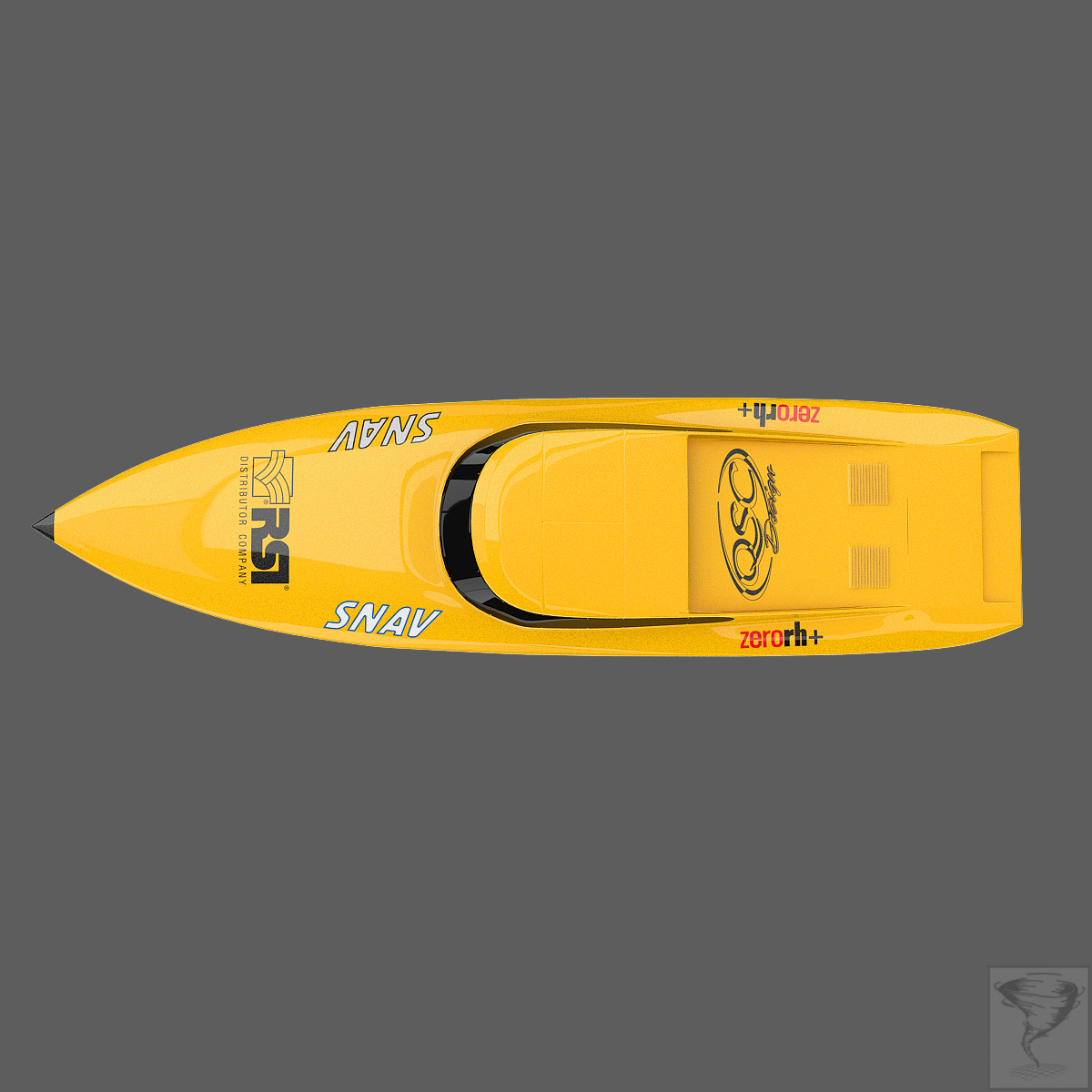 offshore powerboat 3d model