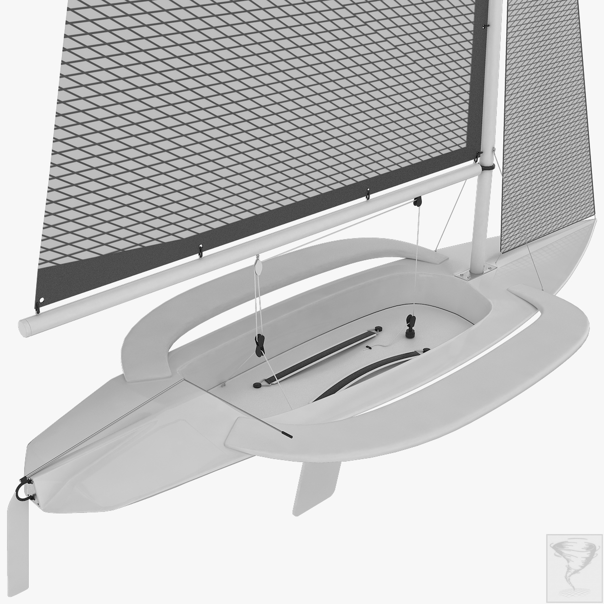 windsurf - 49er boat 3d model