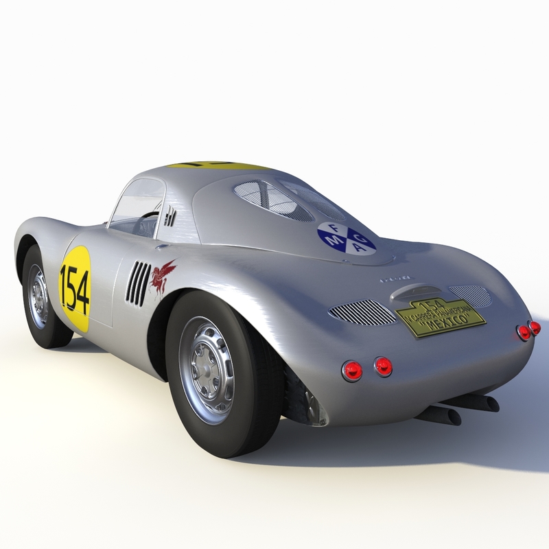 3d porsche 550 coupe