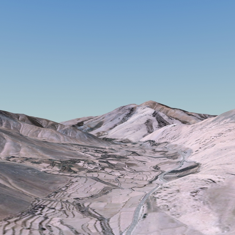 afghanistan valley terrain landscape max